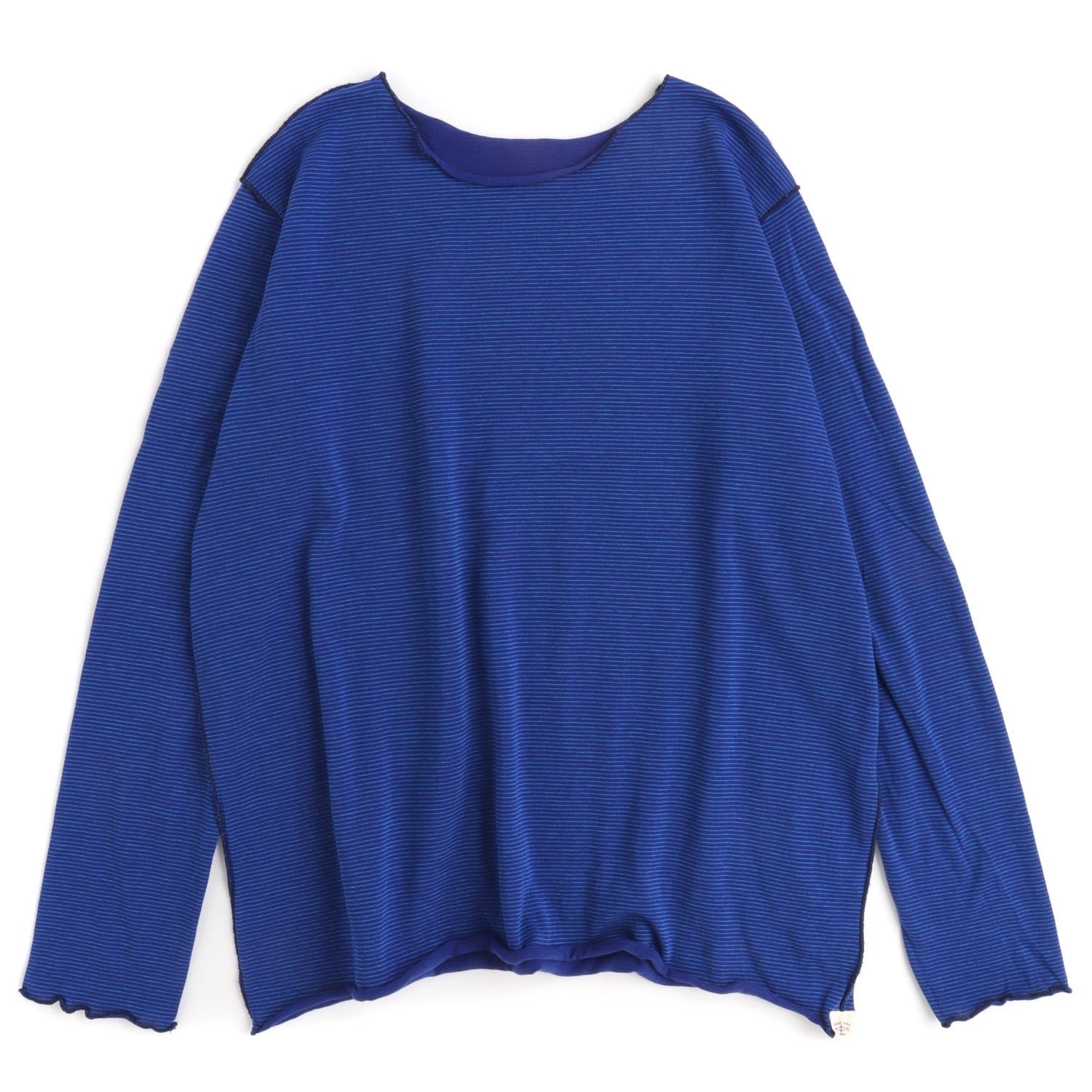 TAMAKI NIIME Cotton Long Sleeve Reversible Tee - Admiral Stone